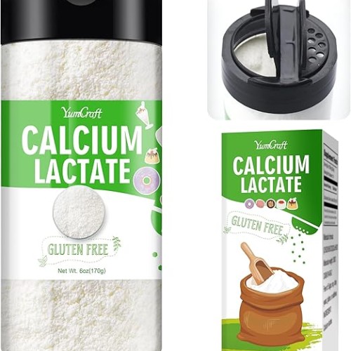 Calcium Lactate Powder - 100% Pure Calcium Lactate Food | Supports Bone ...