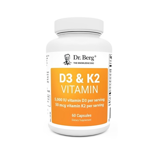 Dr. Berg the Knowledge Doc D3 & K2 Vitamin 60 Capsules – Price In Pakistan